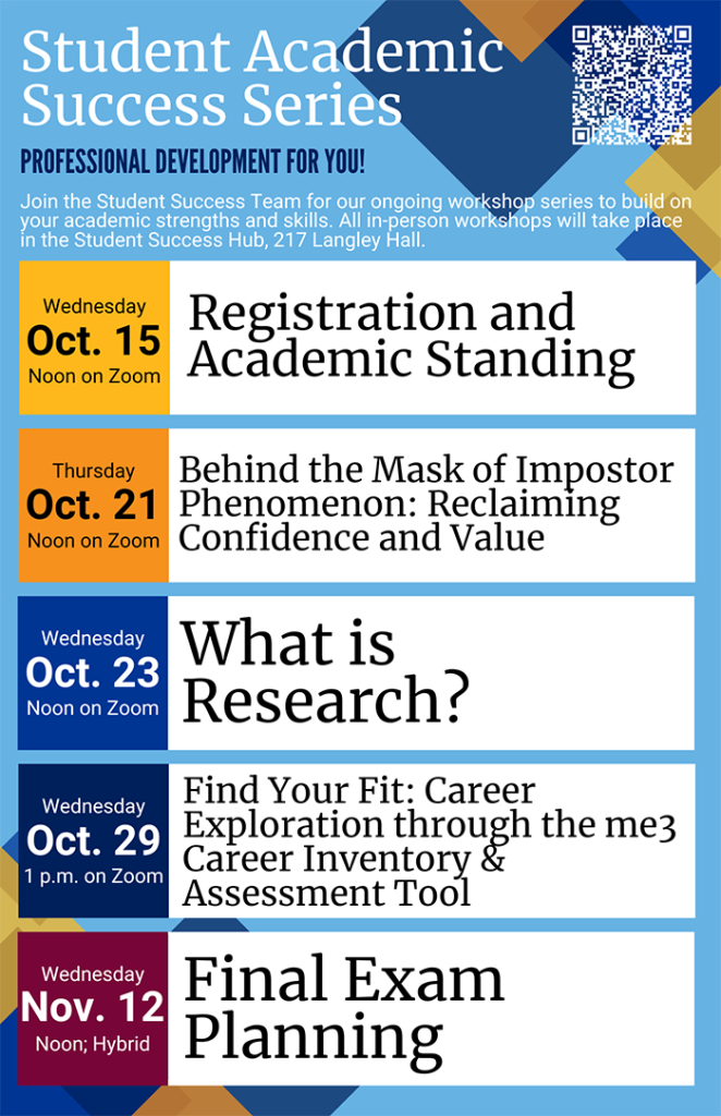 Student Academic Success Series | Undergraduate Studies